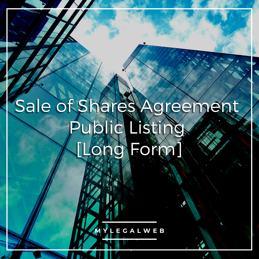 [MEMBER] Sale of Shares Agreement 4 Public Listing [Long Form] #021221 ...
