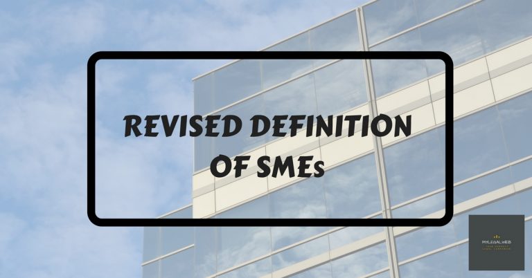 Revised Definition For SMEs – MY LEGAL WEB
