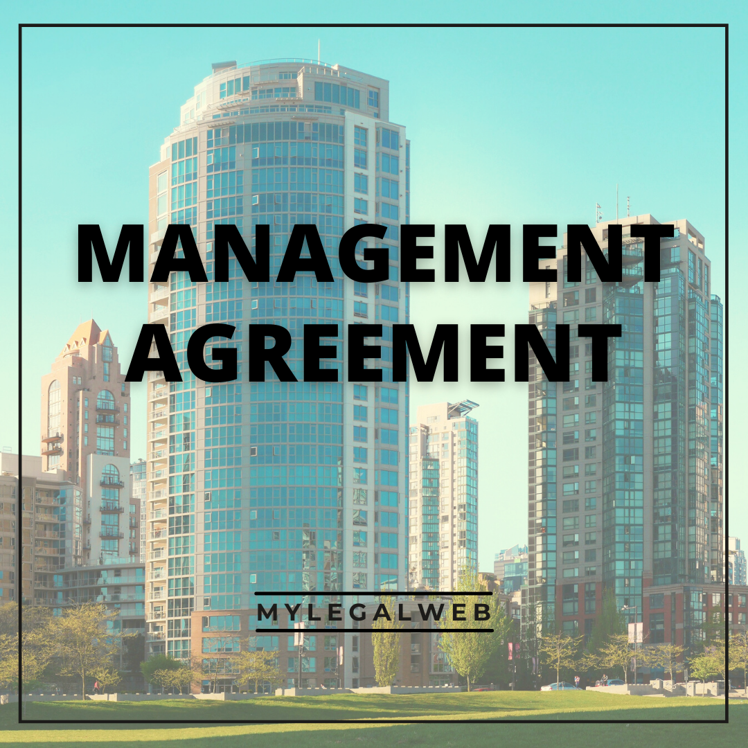 MANAGEMENT AGREEMENT TEMPLATE – MY LEGAL WEB