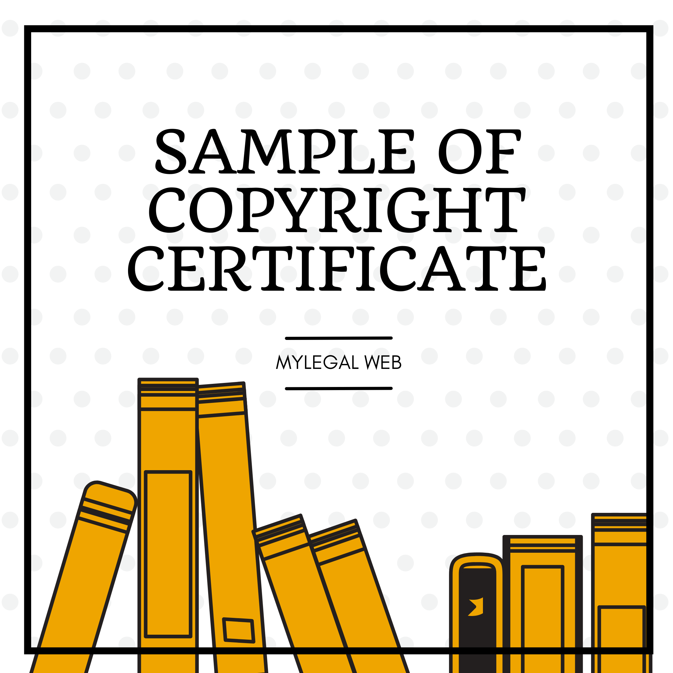 Sample of Copyright Certificate – MYLEGALWEB