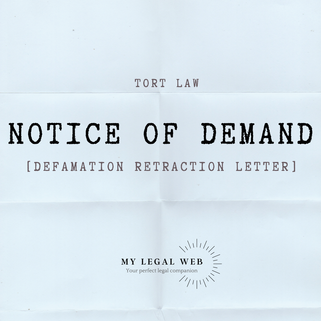 [Premium Member] Notice of Demand (Defamation Retraction Letter) – MY ...